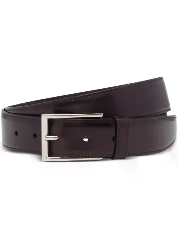 Church's Polished Buckle-fastening Leather Belt - Brown