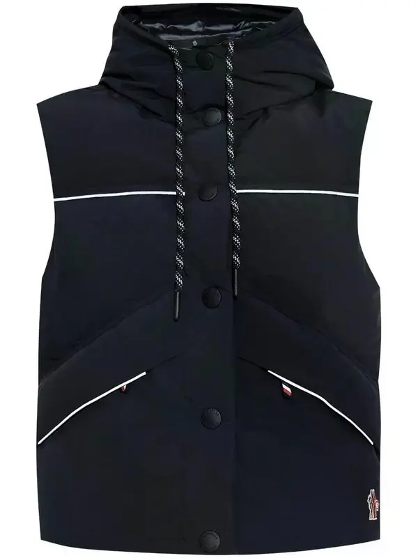 Moncler Arolla Hooded Down Gilet - Black