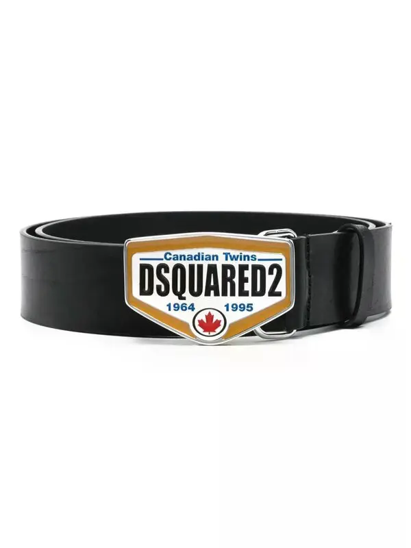 Dsquared2 Logo Plaque Belt - Black