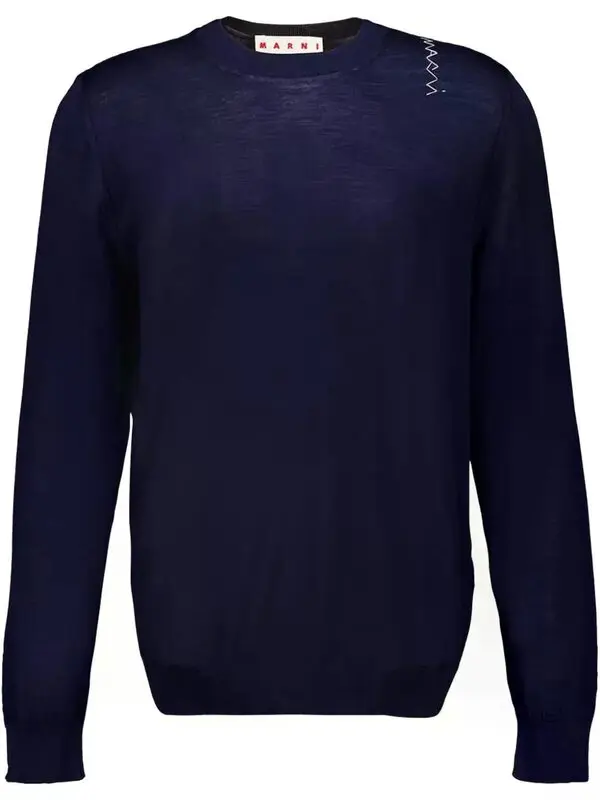 Marni Embroidered Crewneck Sweater