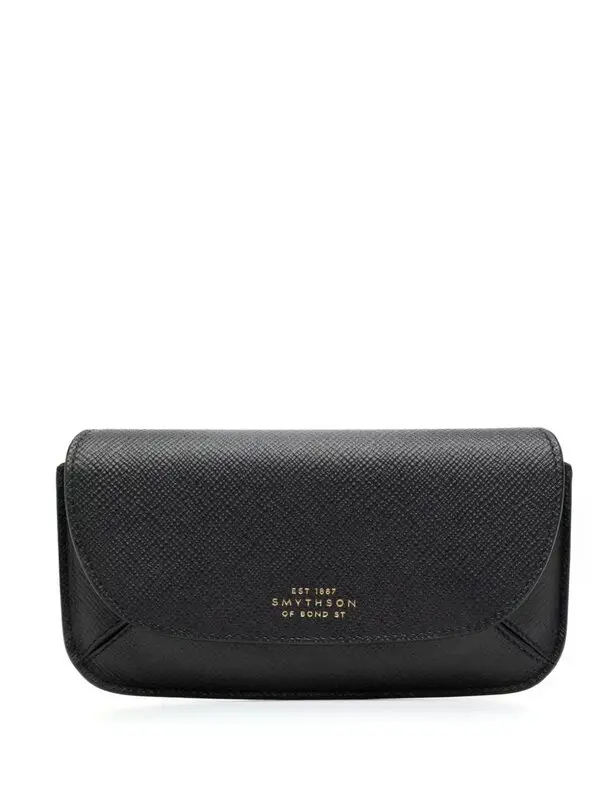 Smythson Leather Sunglasses Case - Black