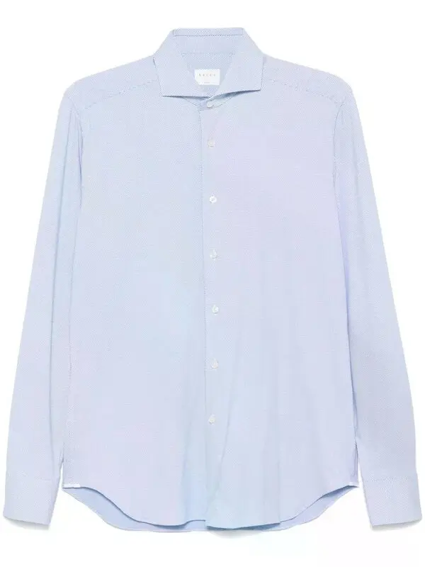 XACUS Patterned-jacquard Shirt