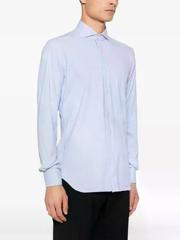 XACUS Patterned-jacquard Shirt