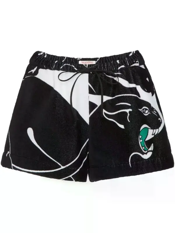 Valentino Garavani Panther Terry Shorts