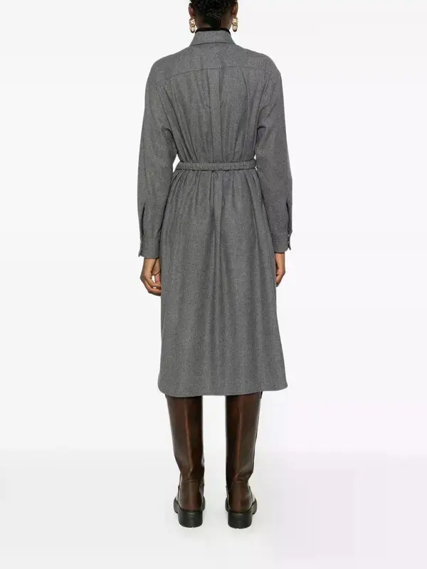 Moncler Logo-patch Shirt Dress