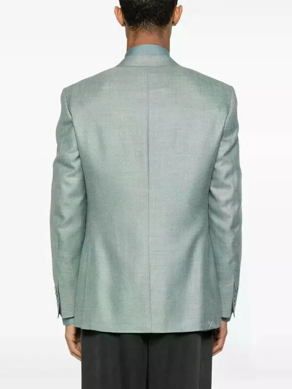 Canali Twill-weave Blazer - Blue