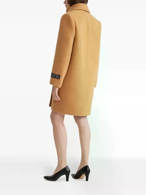 PATOU Wool-cashmere Double-breasted Coat - Brown