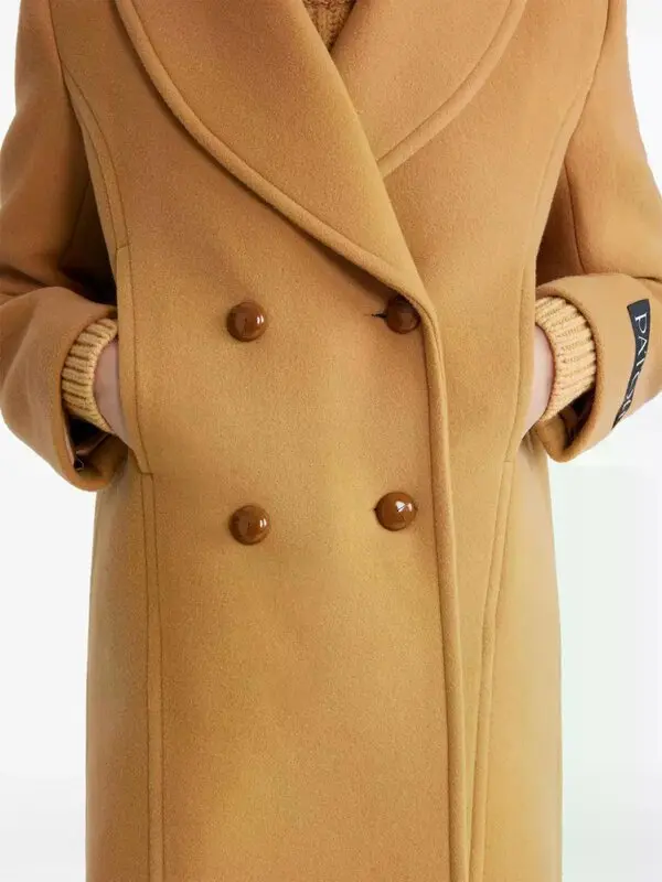 PATOU Wool-cashmere Double-breasted Coat - Brown