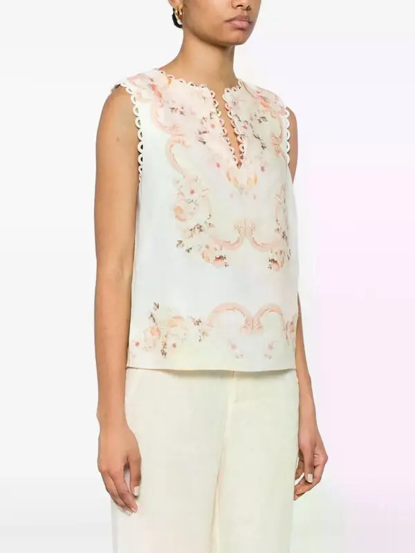 TWINSET Floral Sleeveless Top
