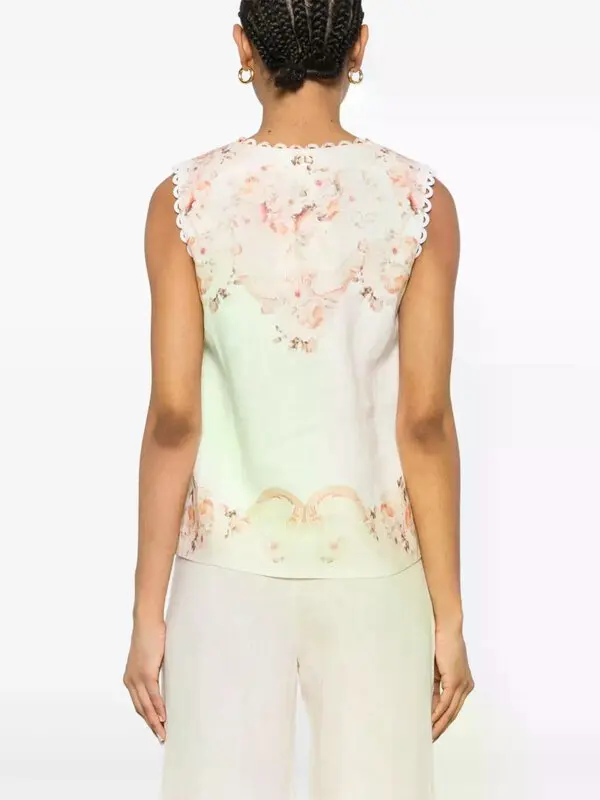 TWINSET Floral Sleeveless Top