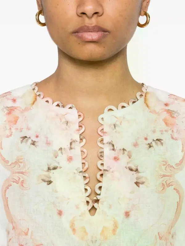 TWINSET Floral Sleeveless Top