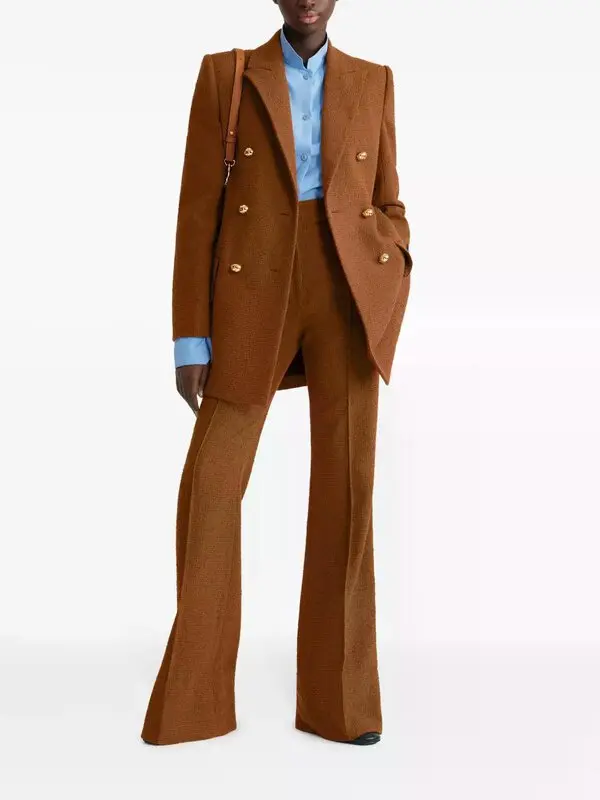 PATOU Double-breasted Blazer - Brown