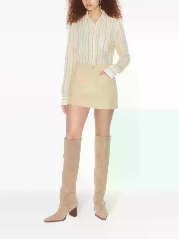 Filippa K A-line Cotton-blend Mini Skirt
