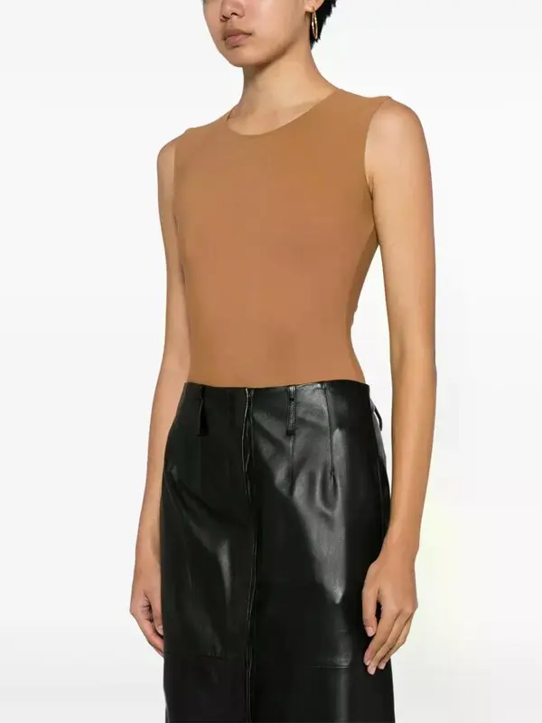 MAISON MARGIELA Round-neck Bodysuit - Brown