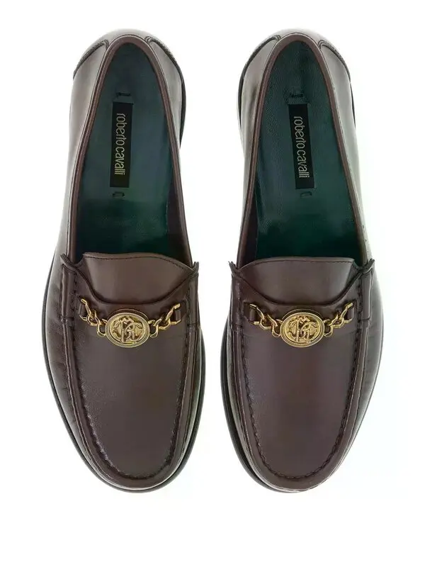 Roberto Cavalli Chain-detail Loafers