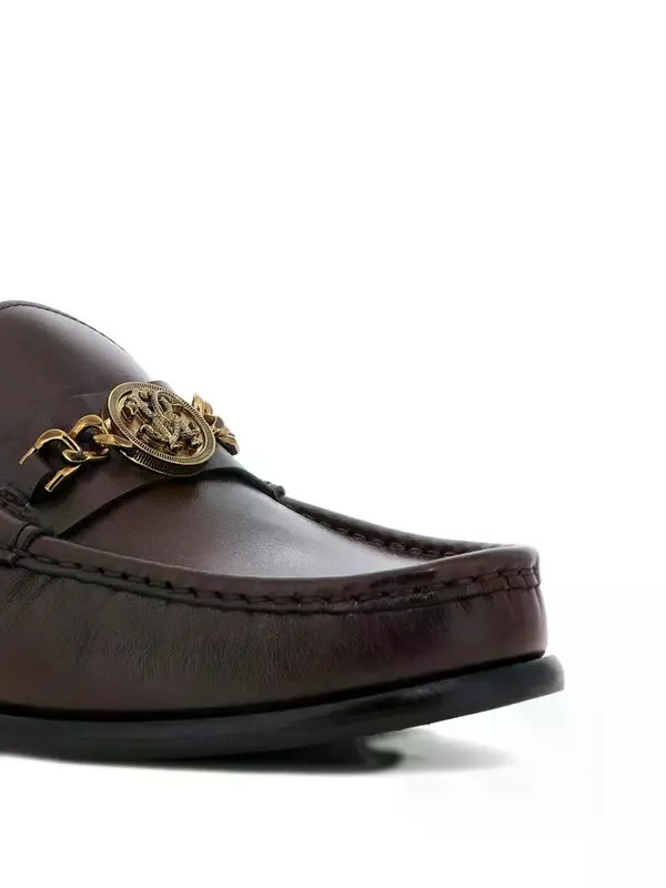 Roberto Cavalli Chain-detail Loafers