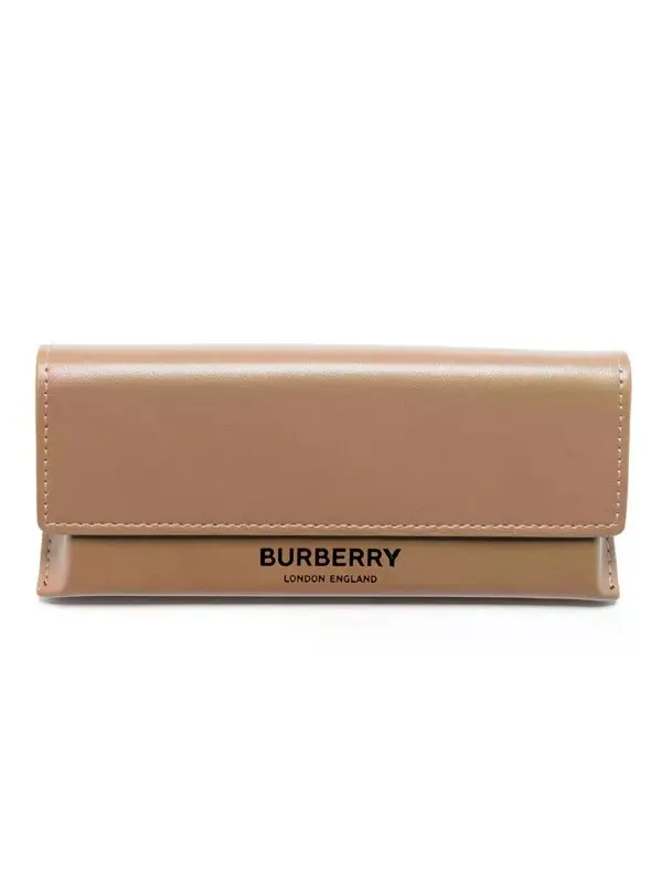 Burberry Checked Oval-frame Glasses