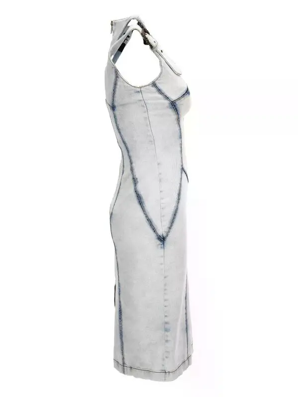 Versace Buckled Dress - Blue