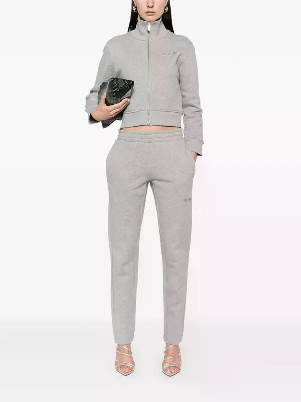 Attico Logo-appliqué Sweatpants - Grey