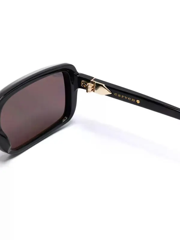 Carven Rectangular-frame Sunglasses - Black