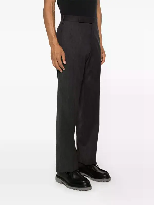 LARDINI Tailored Trousers In Virgin Wool Blend