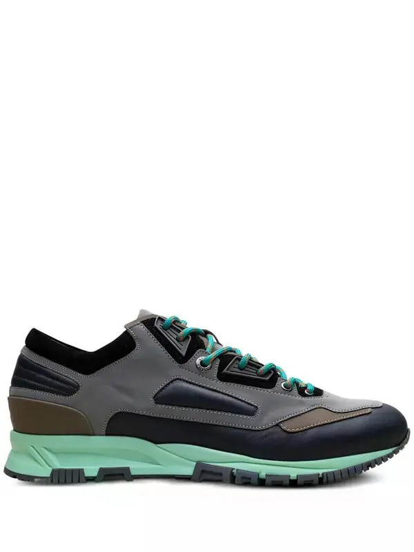 LANVIN Reflective Navy Running Sneakers - Grey