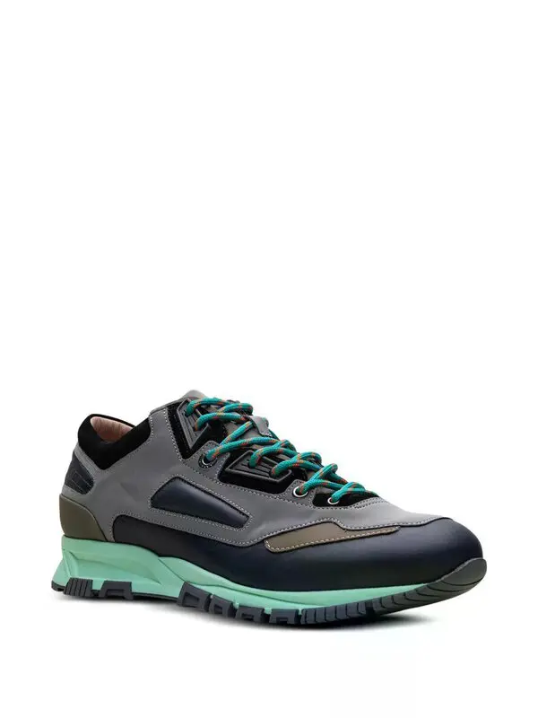 LANVIN Reflective Navy Running Sneakers - Grey