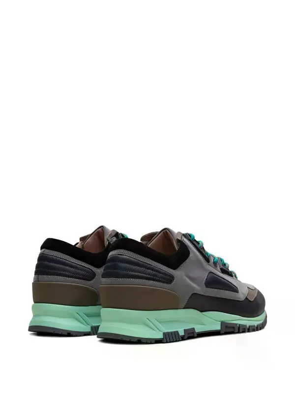 LANVIN Reflective Navy Running Sneakers - Grey