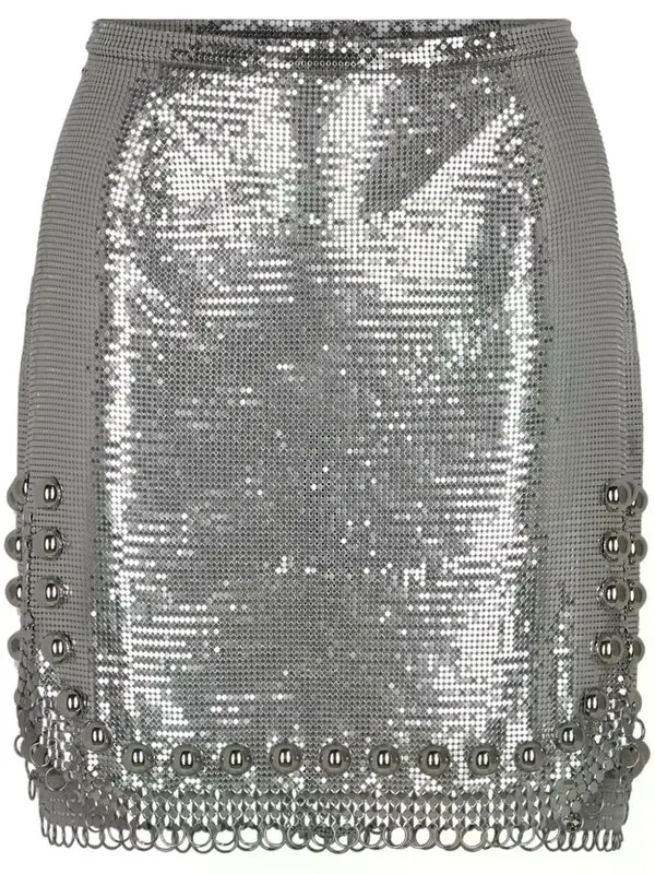 Rabanne Stud-embellished Mini Skirt