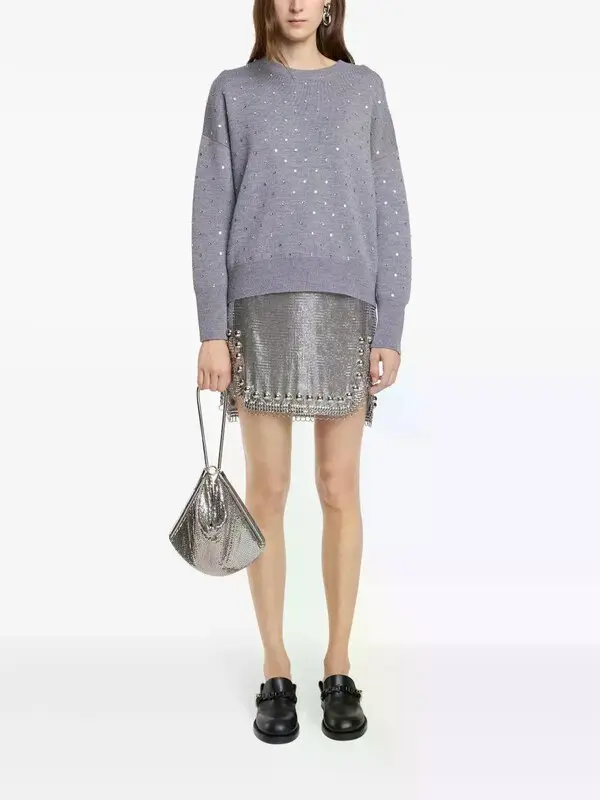 Rabanne Stud-embellished Mini Skirt