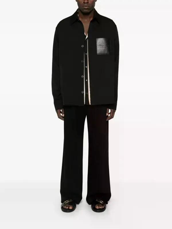Balmain Logo-debossed Shirt