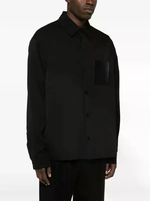 Balmain Logo-debossed Shirt