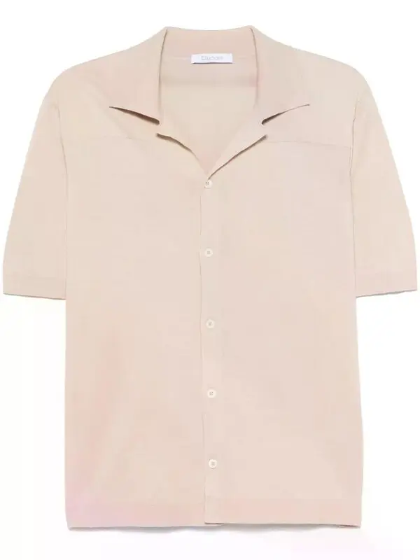 CRUCIANI Ribbed Shirt - Neutrals