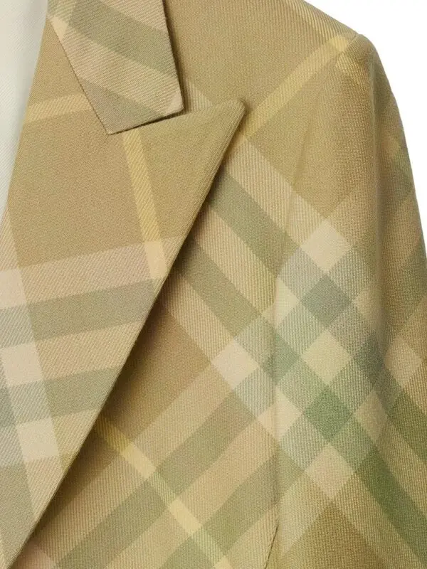 Burberry Checked Tailored Single-breasted Blazer