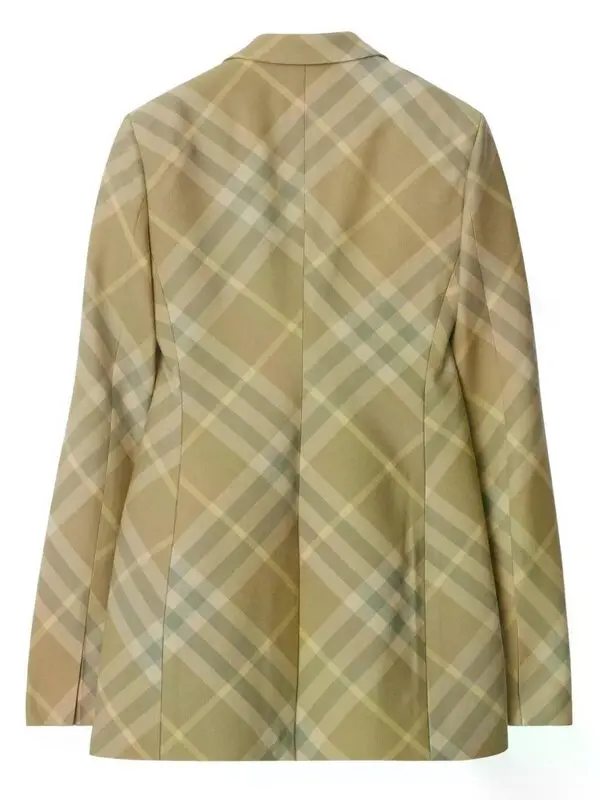 Burberry Checked Tailored Single-breasted Blazer