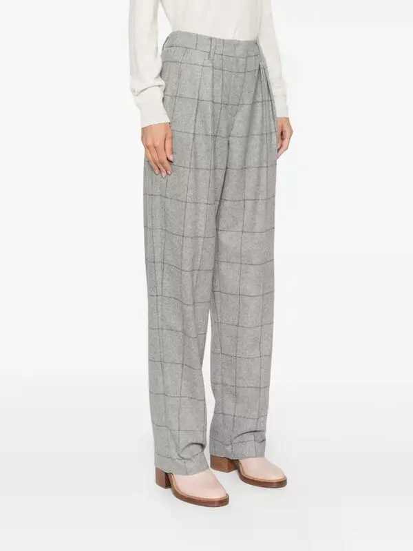 Emporio Armani Pleated Checked Trousers