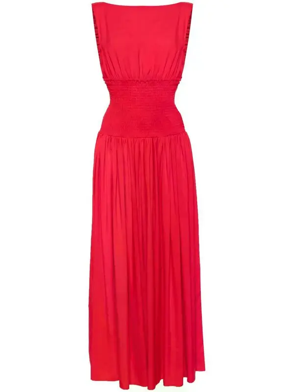 BAMBAH Ruched Backless Dress