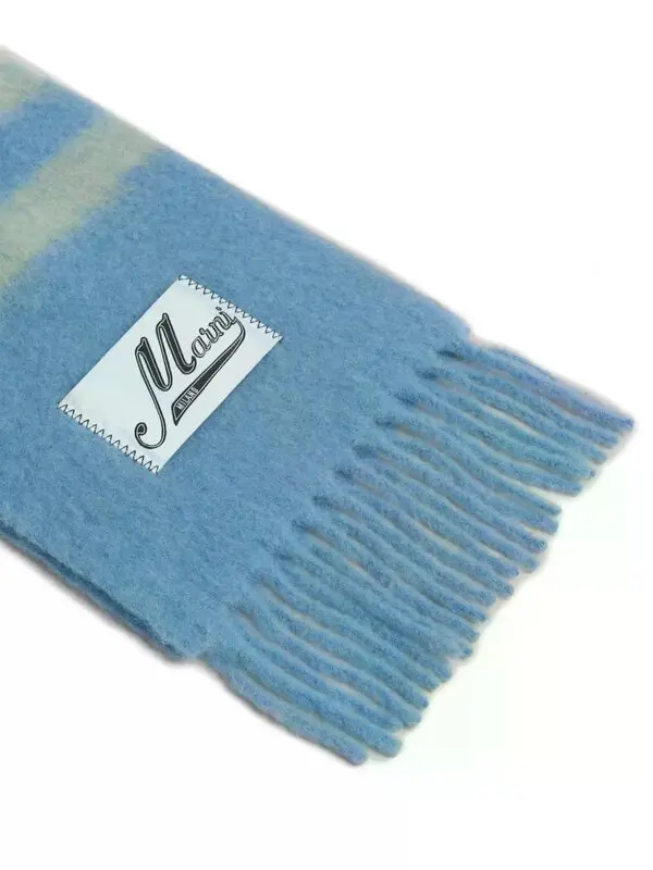 Marni Fringed Brushed-knit Scarf
