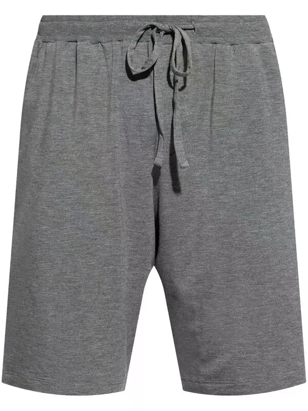Hanro Mélange-effect Track Shorts - Grey