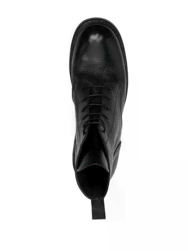 Moma Black Calf Leather Ankle Boots
