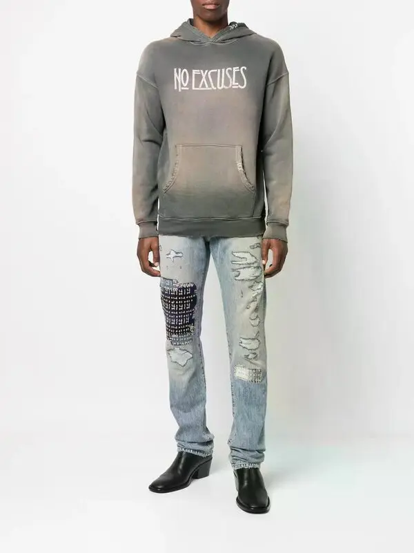 Alchemist Distressed-effect Straight Leg Jeans