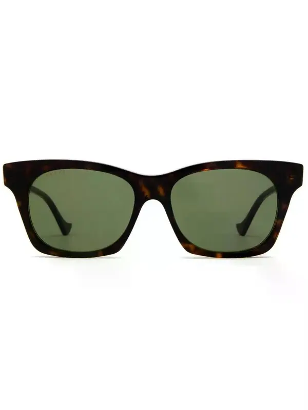 Gucci Rectangular-frame Sunglasses - Brown