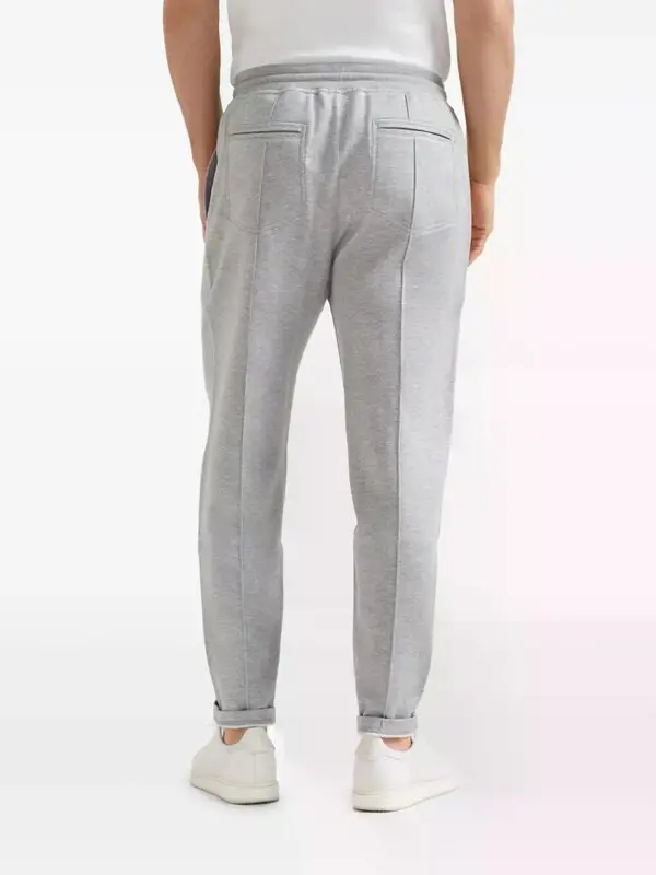 Brunello Cucinelli Ribbed Track Pants - Grey