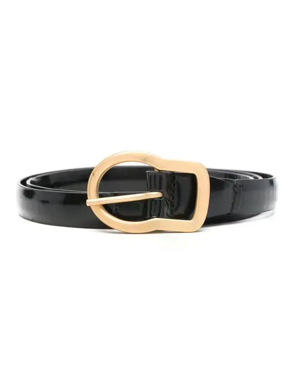 Dorothee Schumacher Patent Leather Belt - Black