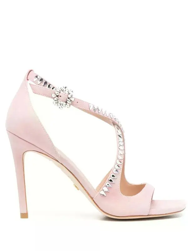 STUART WEITZMAN Crystal-embellished 110mm Sandals
