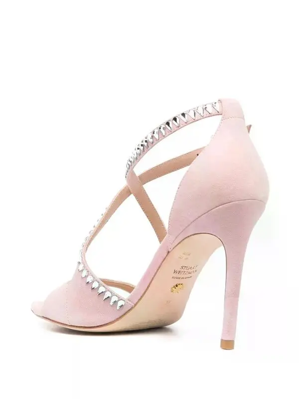STUART WEITZMAN Crystal-embellished 110mm Sandals