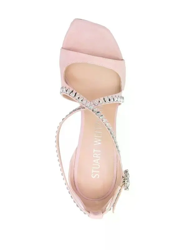 STUART WEITZMAN Crystal-embellished 110mm Sandals