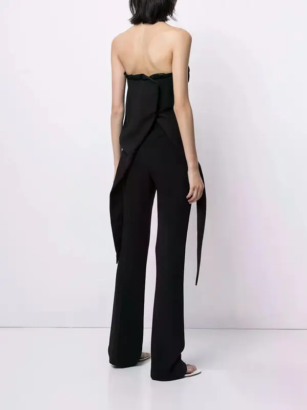 AMBUSH Ruffle-detail Corset Top
