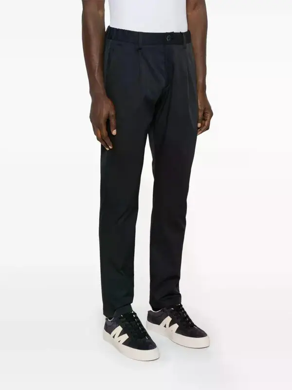 Herno Logo-plaque Tapered Trousers - Blue