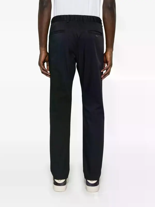 Herno Logo-plaque Tapered Trousers - Blue